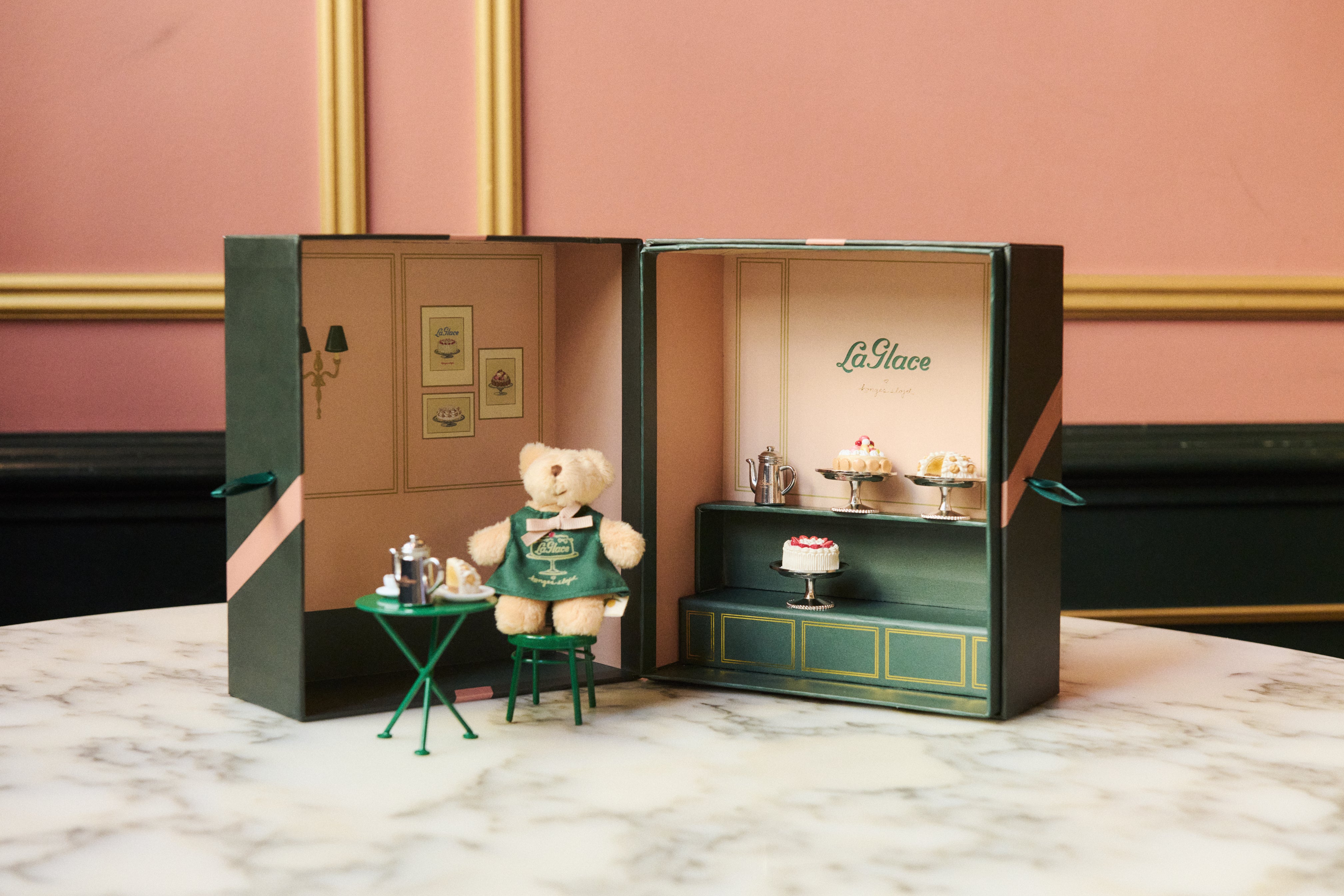 La Glace x ks miniature teddy boutique - green check – kongessloejd.com