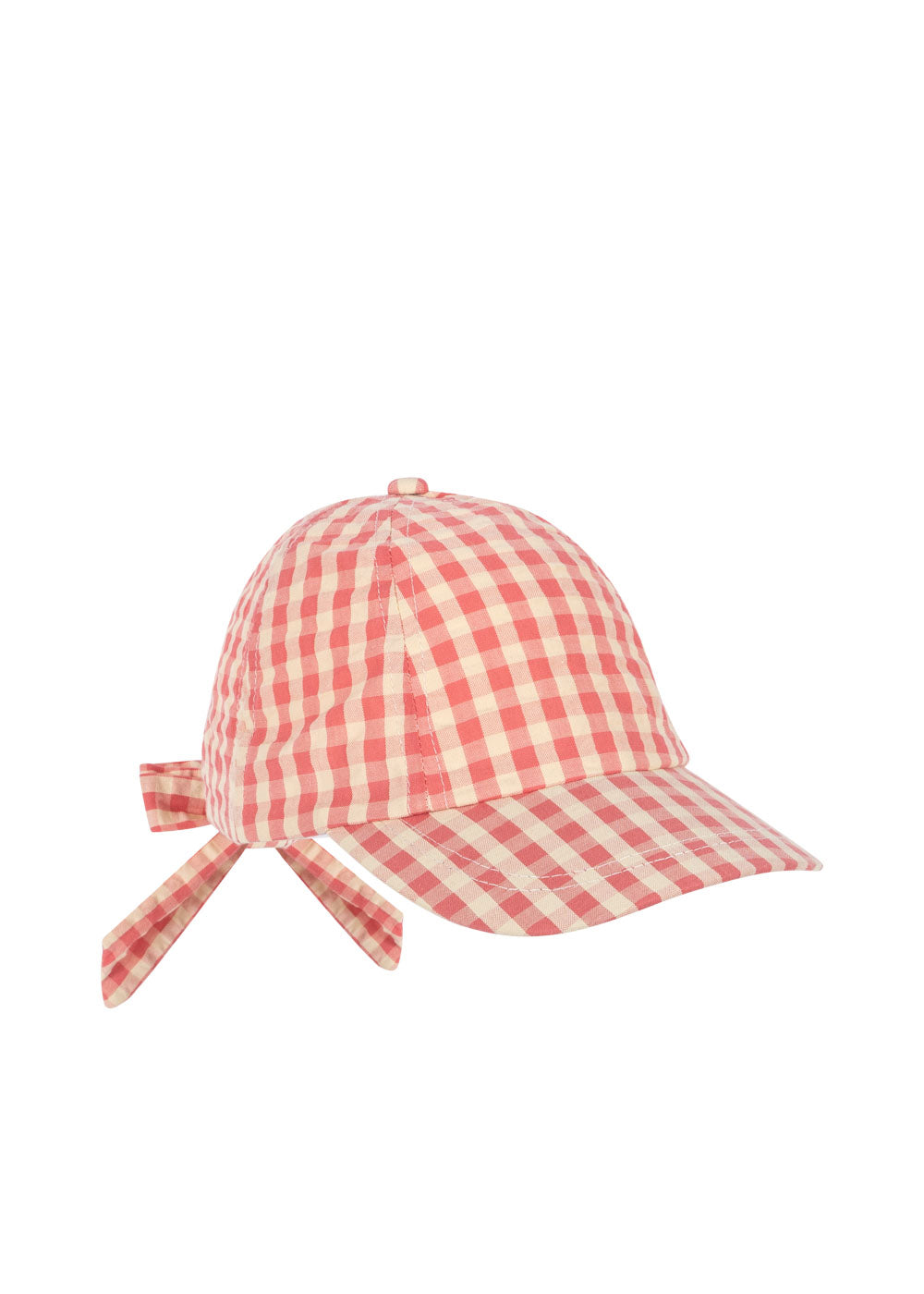 KIM BOW CAP GOTS - flamingo plume check – kongessloejd.com
