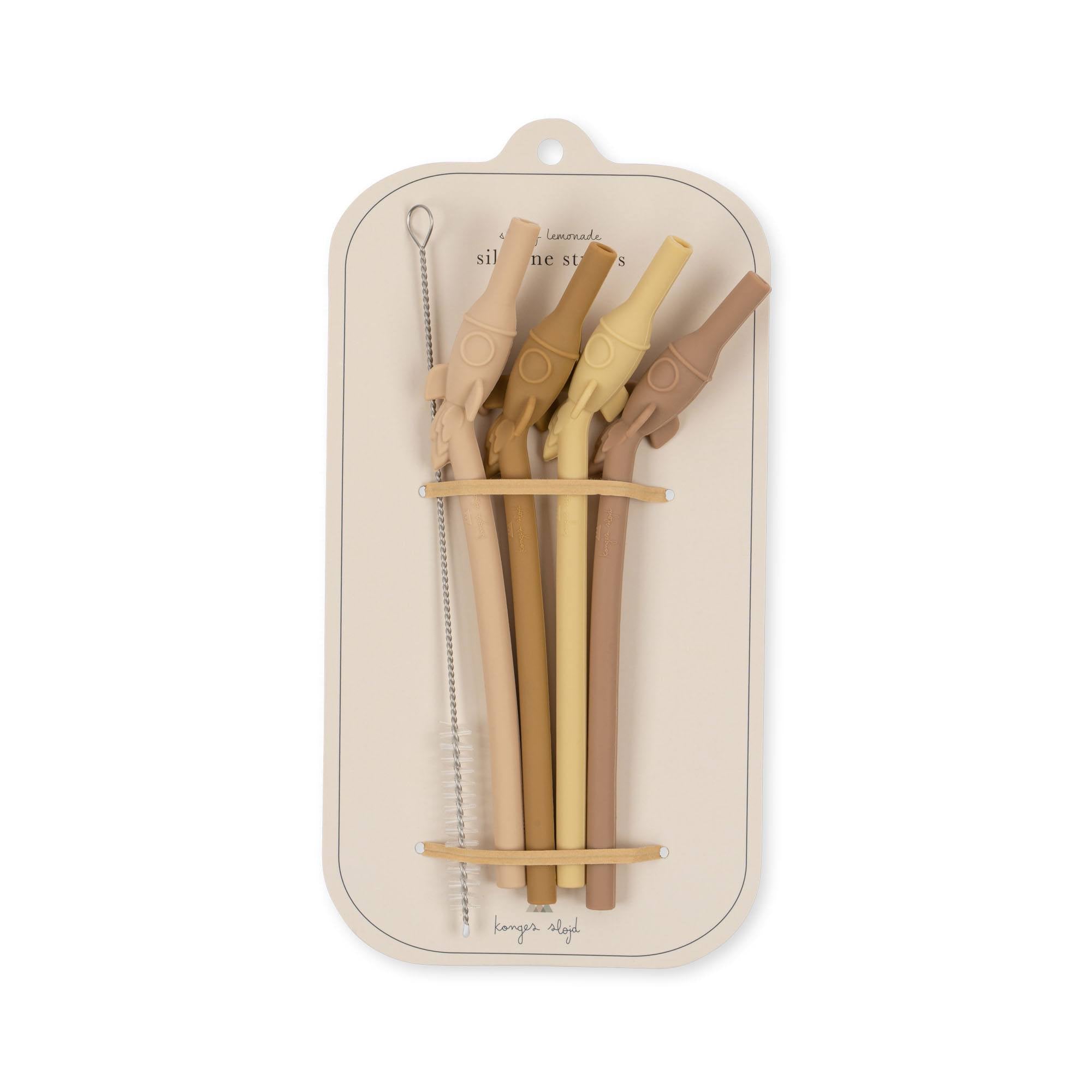 4 PACK SILICONE STRAWS ROCKET - LEMONADE MIX – kongessloejd.com