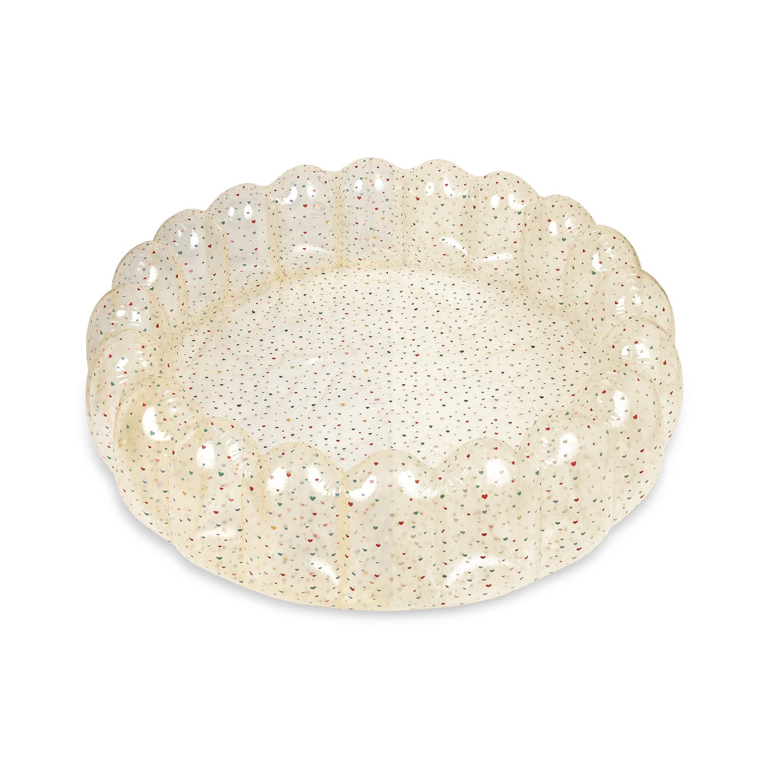 LARGE SHELL POOL TRANSPARENT - MULTI HEARTS – kongessloejd.com