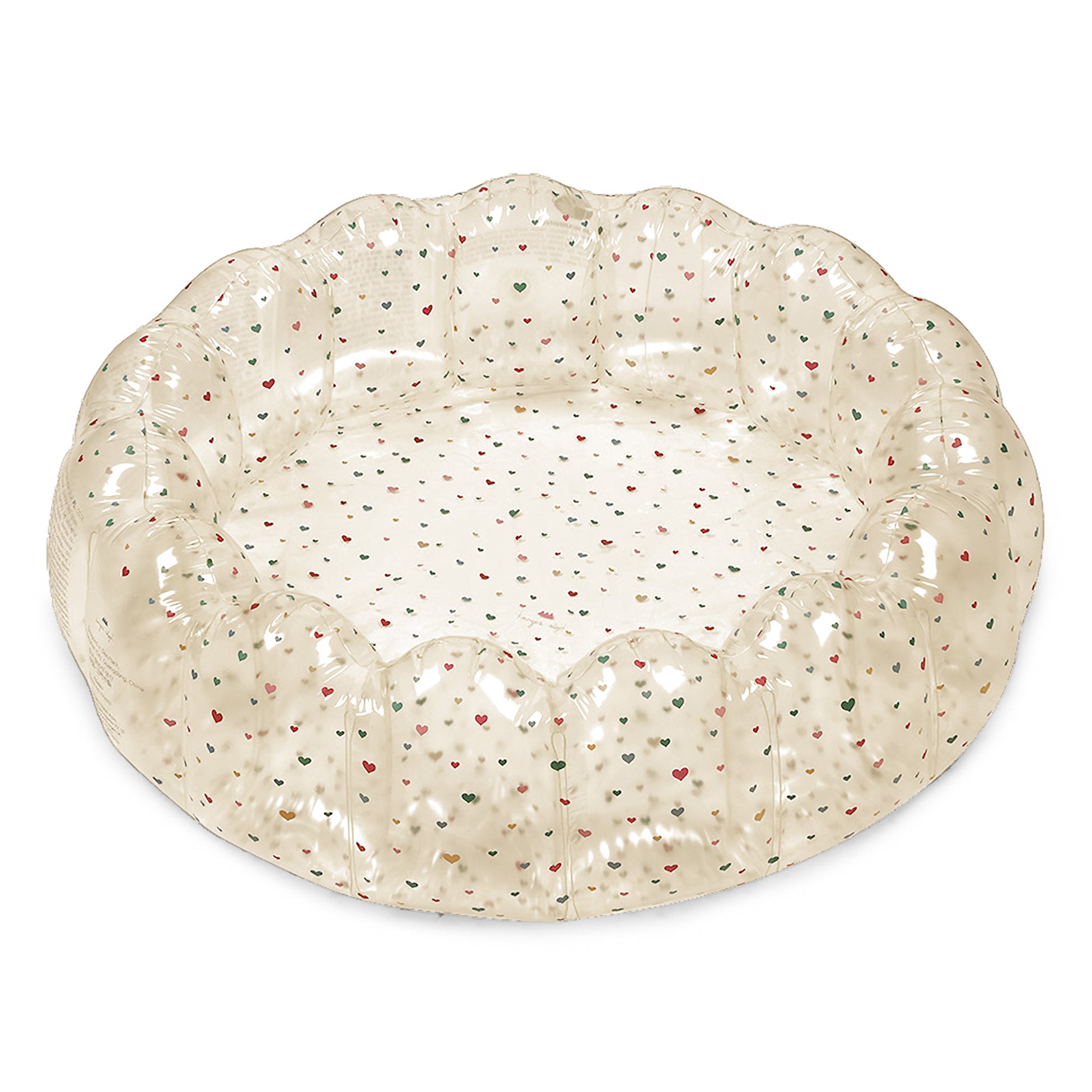 LARGE SHELL POOL TRANSPARENT - MULTI HEARTS – kongessloejd.com